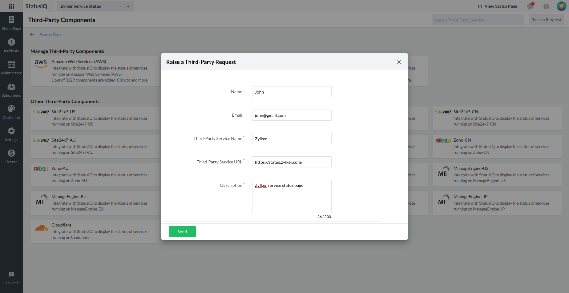 Third-party Components | StatusIQ User Guide